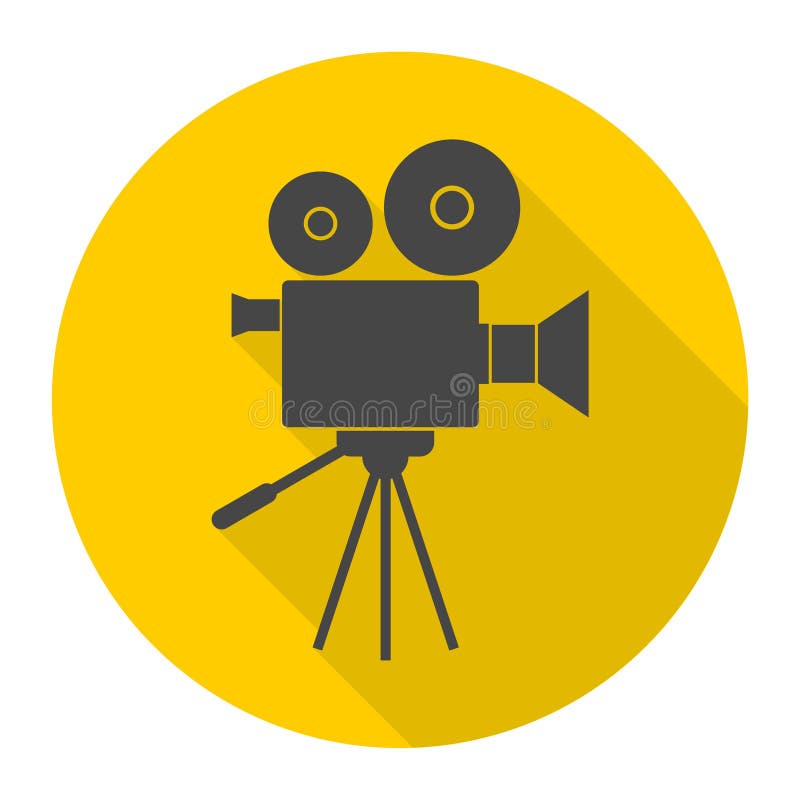Video Camera, Film Camera Icon Stock Vector - Illustration of ...