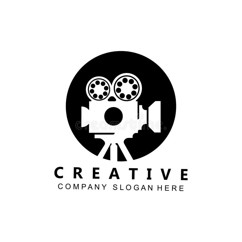 Video Camera, Film Player and Recorder Logo Icon Symbol Stock Vector ...