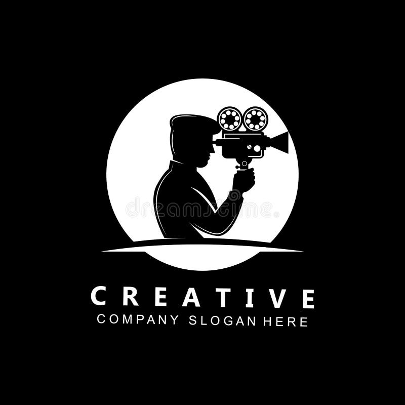 Video Camera, Film Player and Recorder Logo Icon Symbol Stock Vector ...