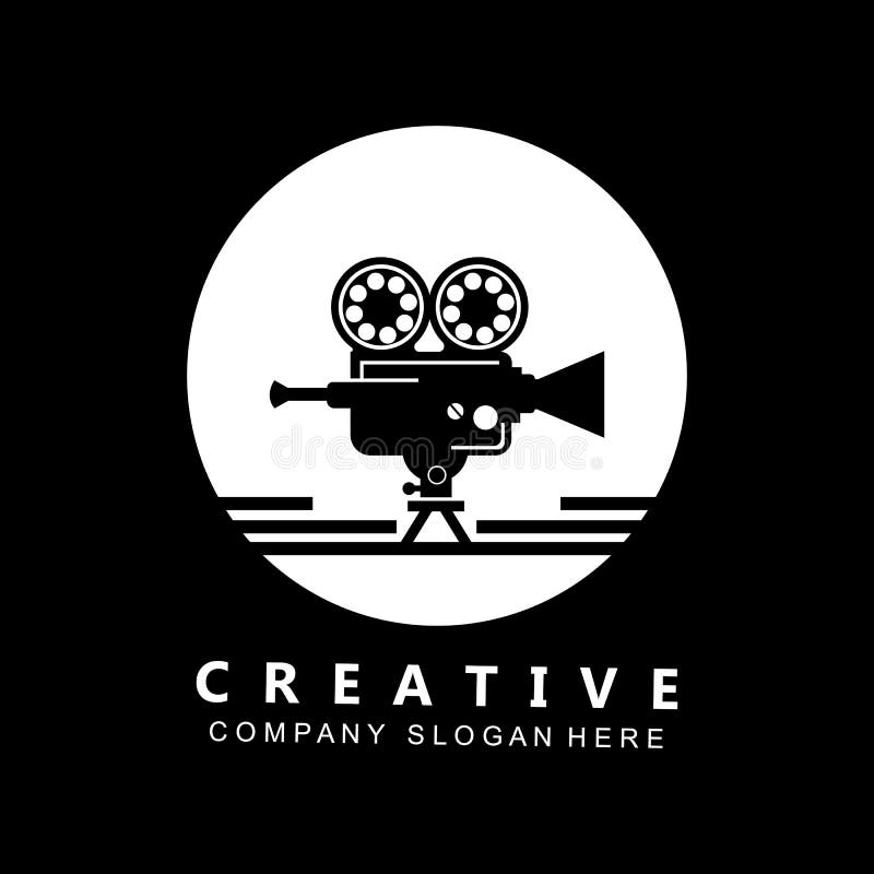 Video Camera, Film Player and Recorder Logo Icon Symbol Stock Vector ...