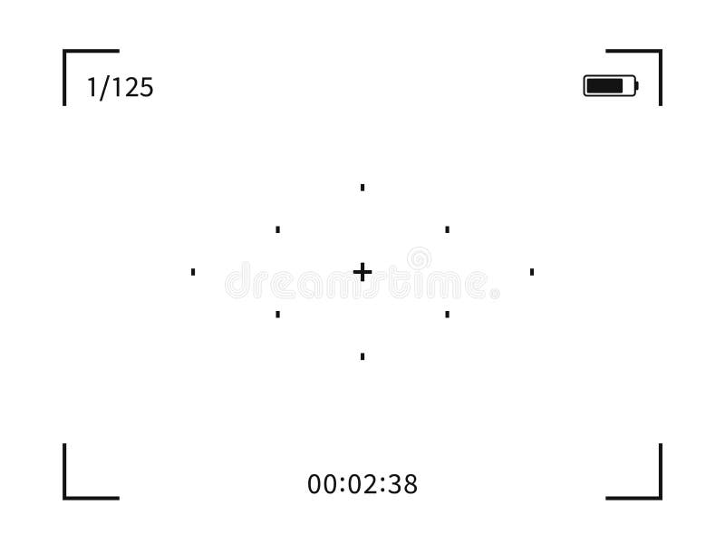 Video Camera Focusing Frame Viewfinder Template. Modern Focusing ...