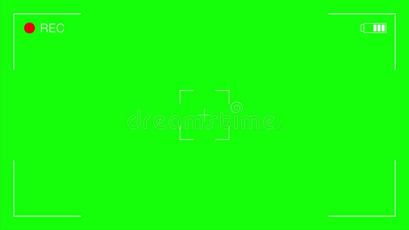 Video Camera Frame Viewfinder Overlay and Timer on Chroma Key ...