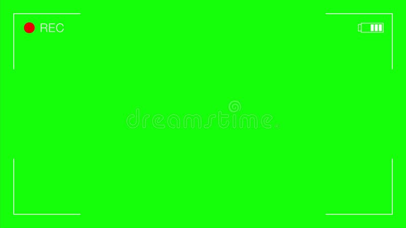 Video Camera Frame Viewfinder Overlay and Timer on Chroma Key ...