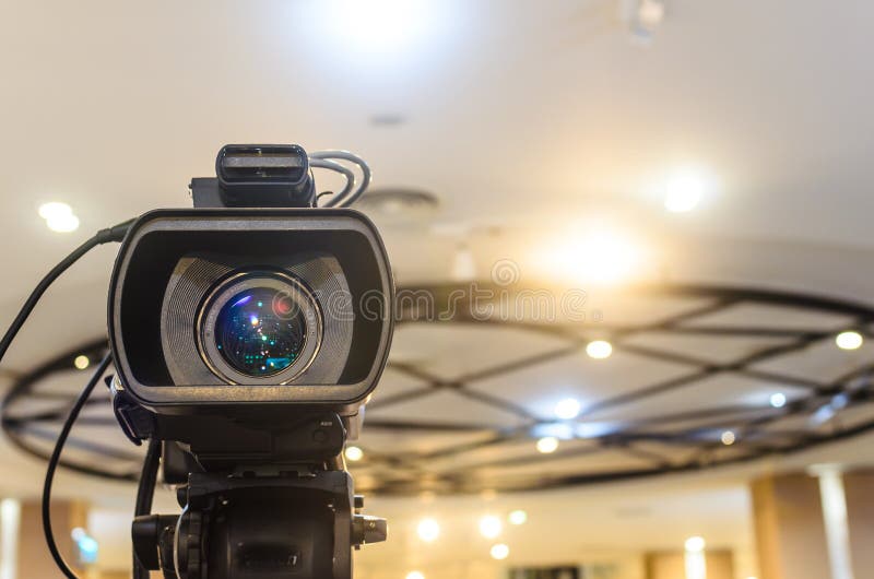 Video Camera has focus stock photo. Image of singer, green - 86373244