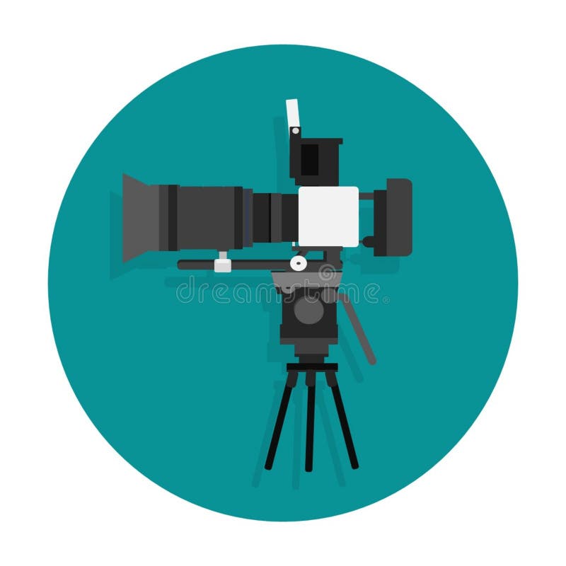 Video camera icon 2d stock illustration. Illustration of document ...