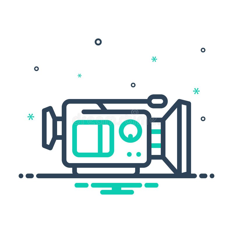 Mix Icon for Video Camera, Video and Recording Stock Illustration ...