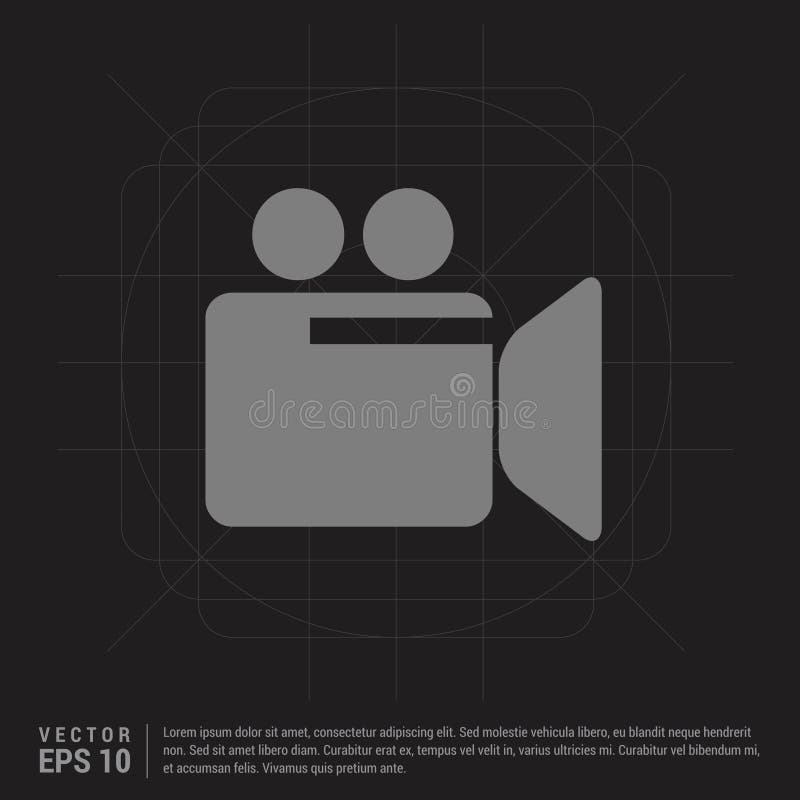 Video Camera Icon - Black Creative Background Stock Vector ...