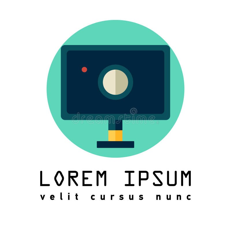 Video Camera Icon. Insight Cam Chat Network Stock Vector - Illustration ...