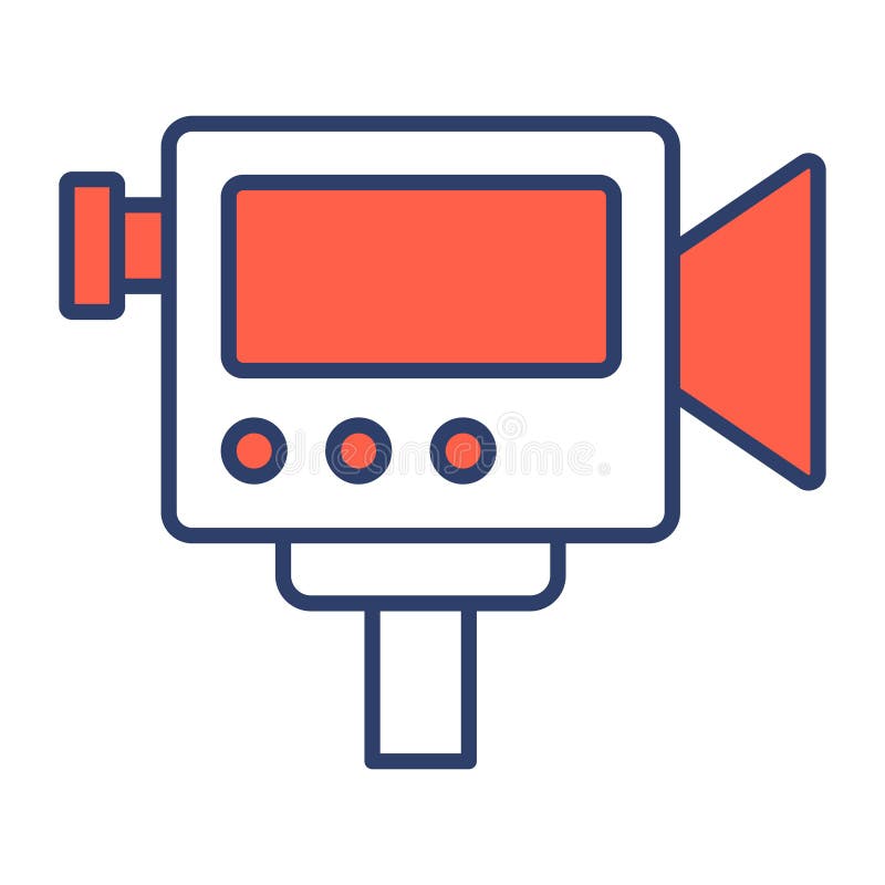 Video Camera Icon Modern Illustration Stock Vector - Illustration of ...