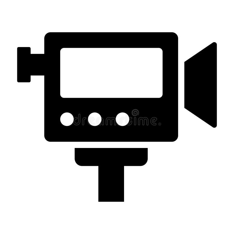 Video Camera Icon Modern Illustration Stock Vector - Illustration of ...