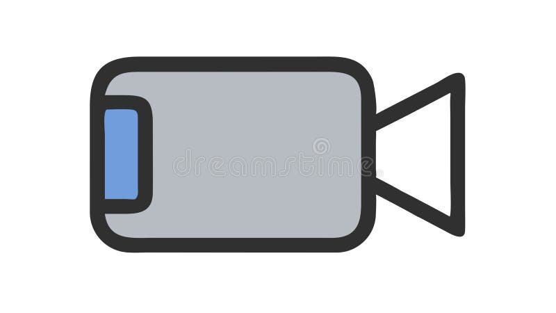 Video Camera Icon for Recording and Multimedia, Vector Design ...