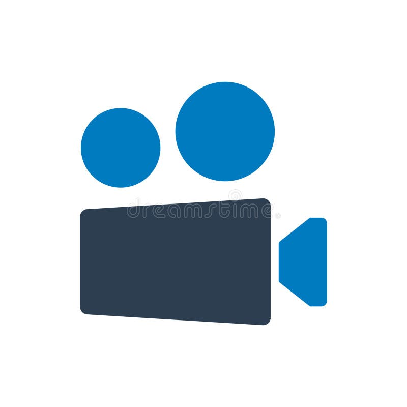 Video camera icon stock vector. Illustration of film - 123950485