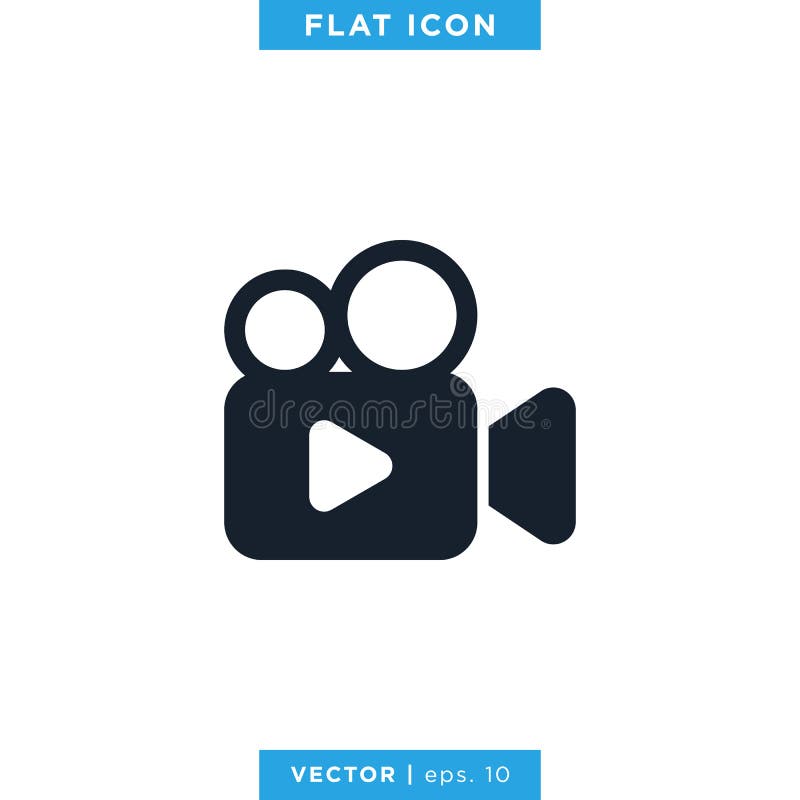 Video Camera Icon Vector Logo Design Template. Camcorder Symbol Stock ...