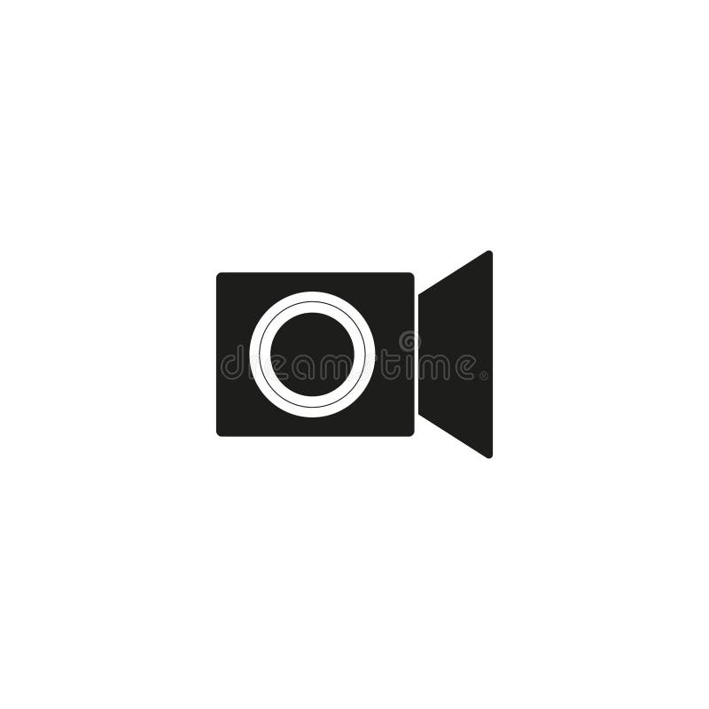 Video Camera Icon on White Backround Vector Eps 10 Stock Vector ...