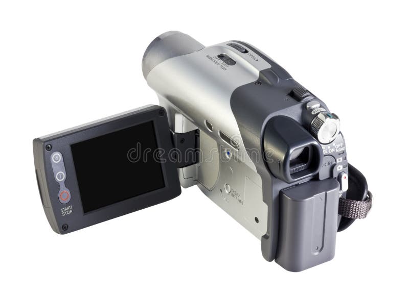 Digital Video Camera Isolated Stock Image - Image of included, media ...