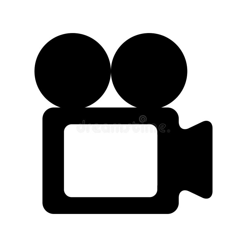 Video camera isolated icon stock vector. Illustration of button - 92057323