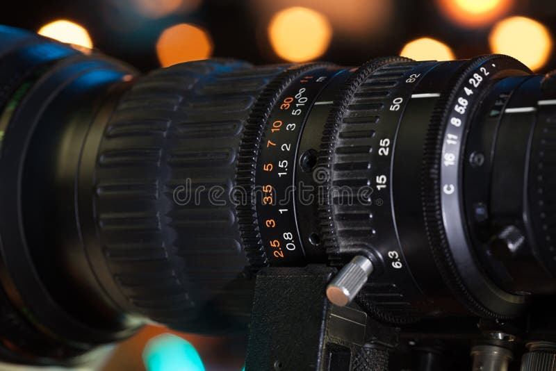 Video camera lens stock image. Image of equipment, production - 51907273