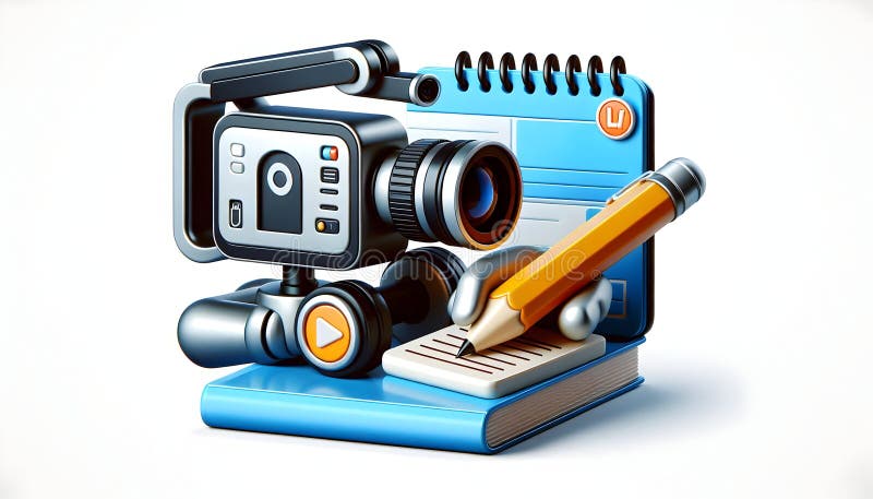 Video Camera with Notepad Concept As a Compact Video Camera Paired with ...