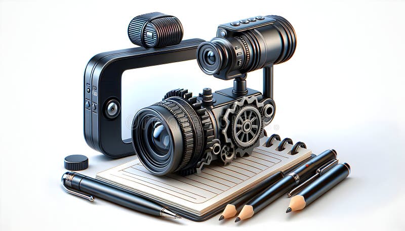 Video Camera with Notepad Concept As a Compact Video Camera Paired with ...