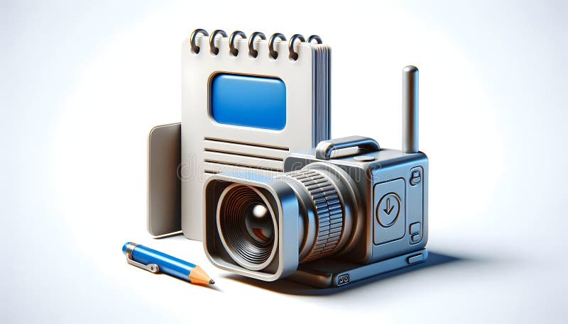 Video Camera with Notepad Concept As a Compact Video Camera Paired with ...