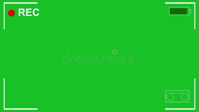 Video Camera Recording on Green Screen Background Motion Graphic ...