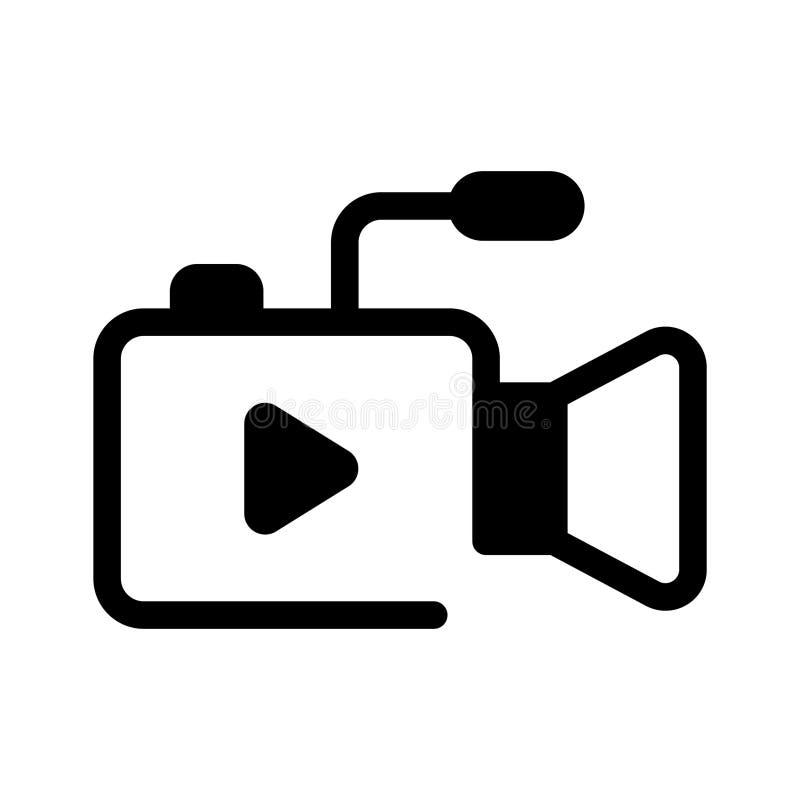 A Video Camera for Recording or Live Streaming Stock Illustration ...