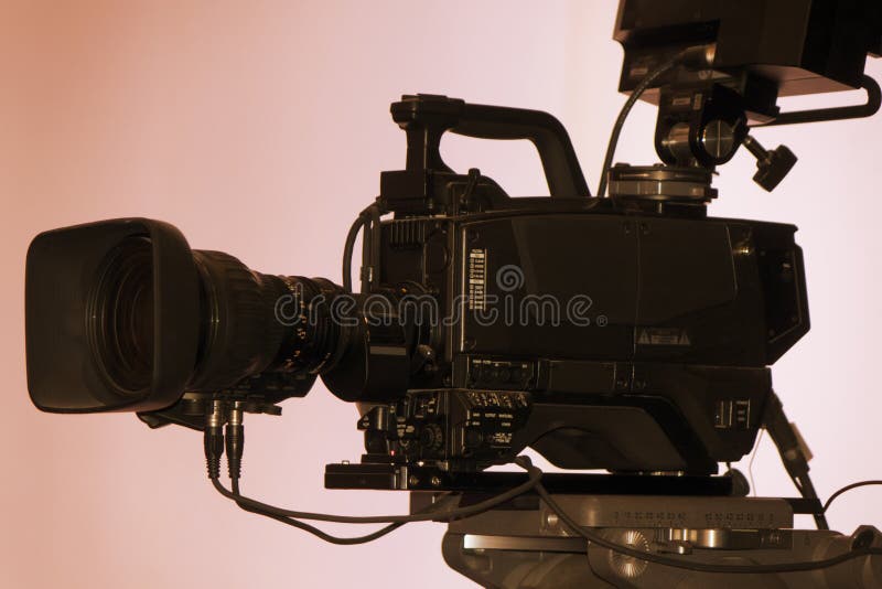 Video Camera - Recording Show in TV Studio Stock Photo - Image of 3ccd ...