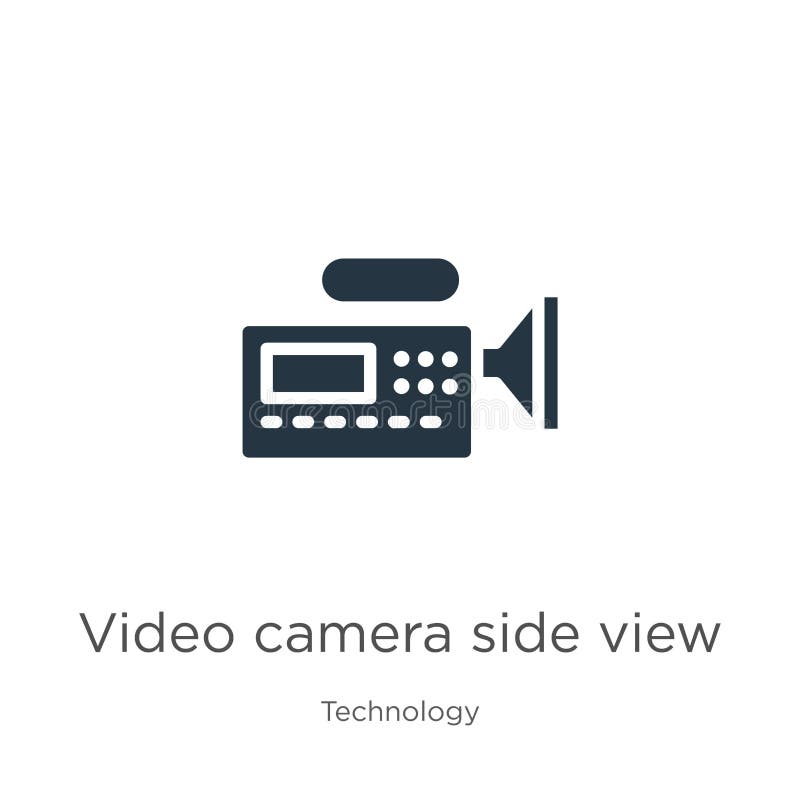 Video Camera Side View Icon Vector. Trendy Flat Video Camera Side View ...