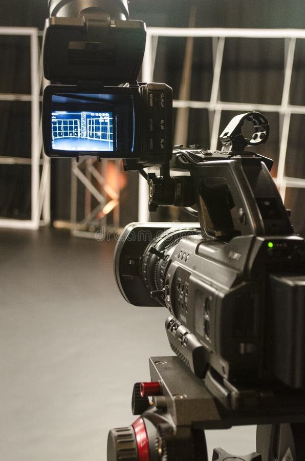 Video Camera in studio stock image. Image of camera, frames - 46442827
