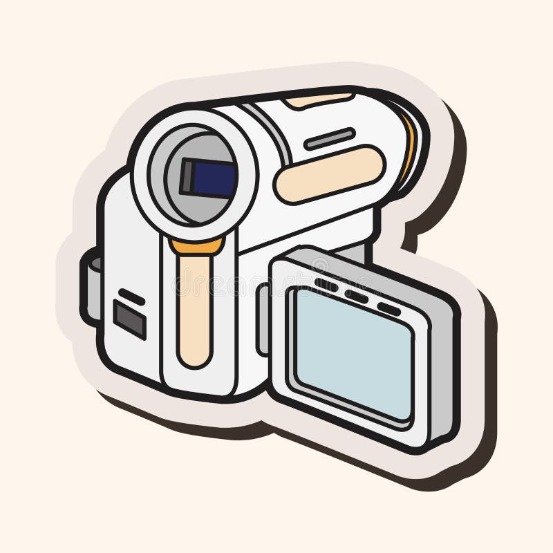 Video Camera Theme Elements Vector,eps Stock Vector - Illustration of ...