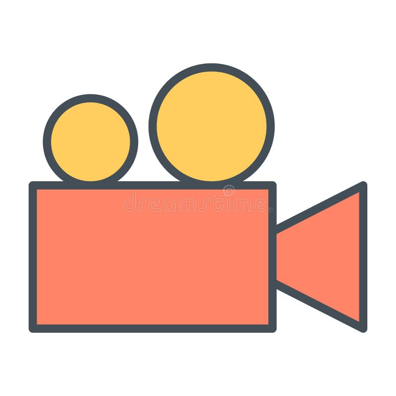 Video Camera Thin Line Icon. Cinema Vector Pictogram Stock Vector ...