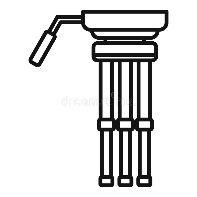Video Camera Tripod Icon Outline Vector. Mobile Phone Stand Stock ...
