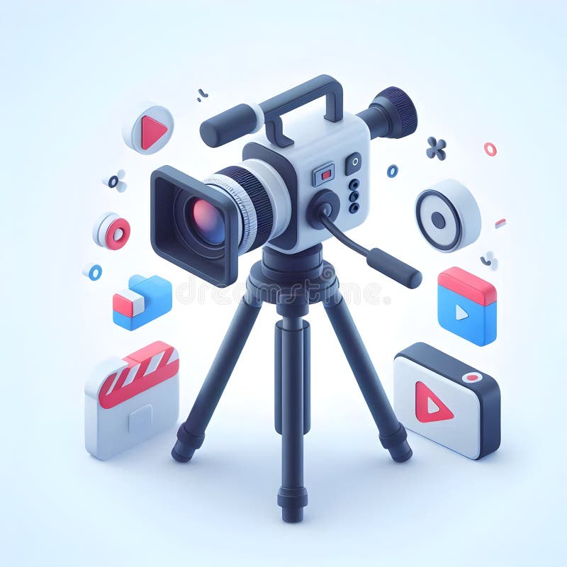 Video Camera and Tripod Vector Concept As an of a Video Camera and ...