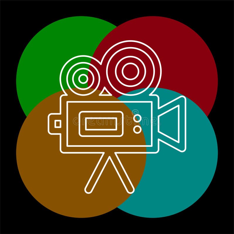 Video Camera vector icon stock vector. Illustration of cinema - 149322722