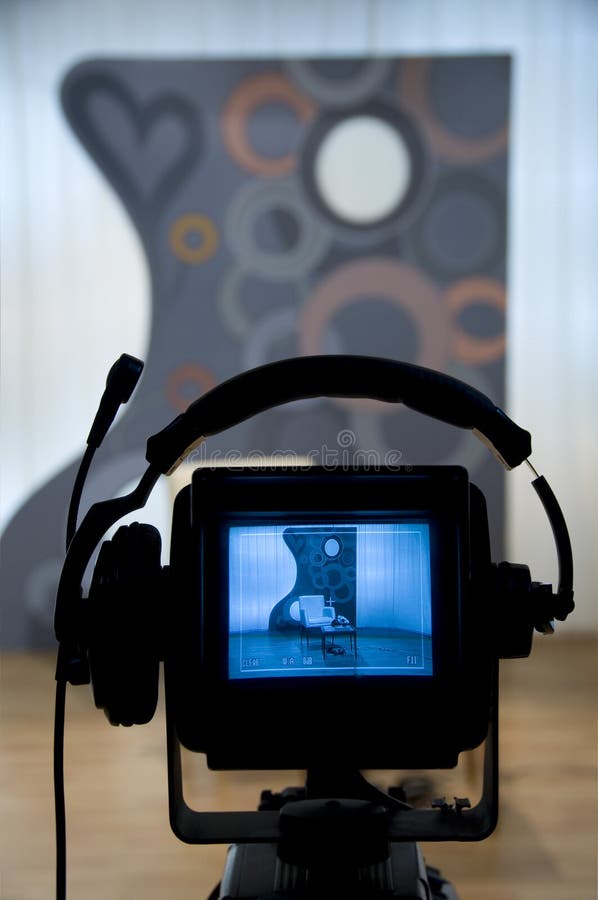 Video camera viewfinder stock photo. Image of monitor - 9383546