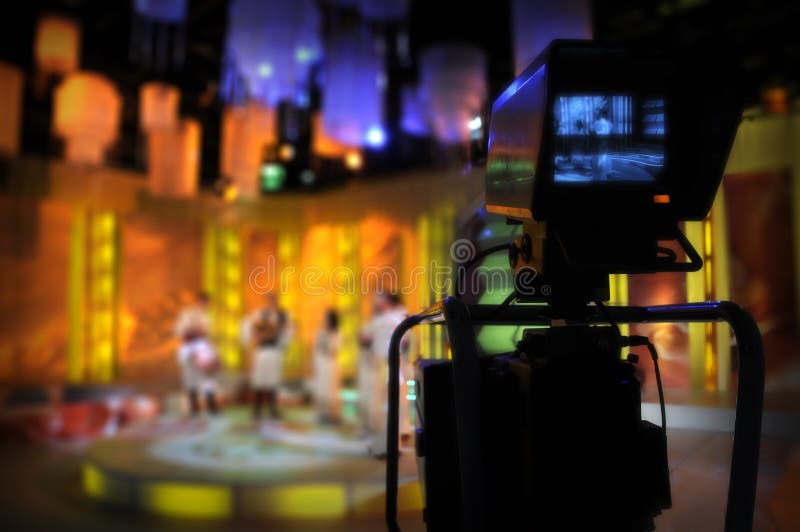 Video Camera Viewfinder - TV Show Stock Image - Image of medium, light ...