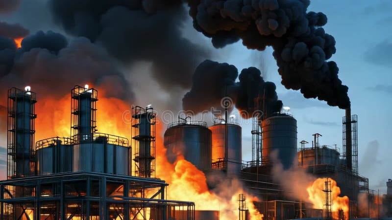 Flames of Disaster: Detailed Stock Footage of an Intense Blaze ...