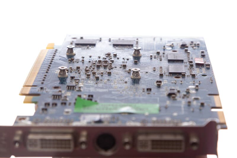 Video Card for Computer Close-up Stock Photo - Image of accelerator ...