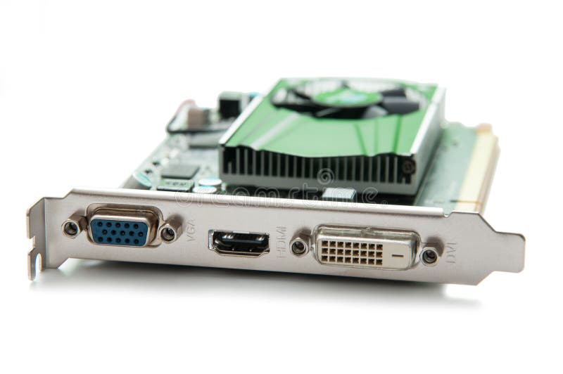Video card back stock photo. Image of circuits, bits - 61287110