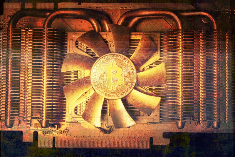 Video card painted gold stock image. Image of card, benefit - 253687355