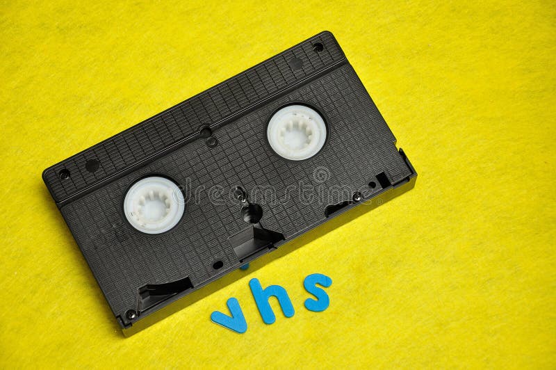 A Video Cassette With The Word VHS Stock Photo - Image of word, reel ...