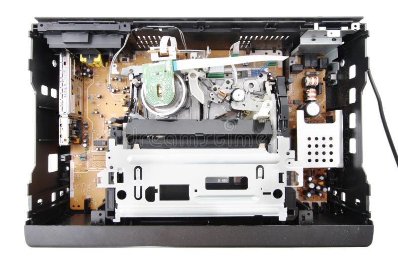 Video Cassette Recorder. Inside. Stock Image - Image of video ...