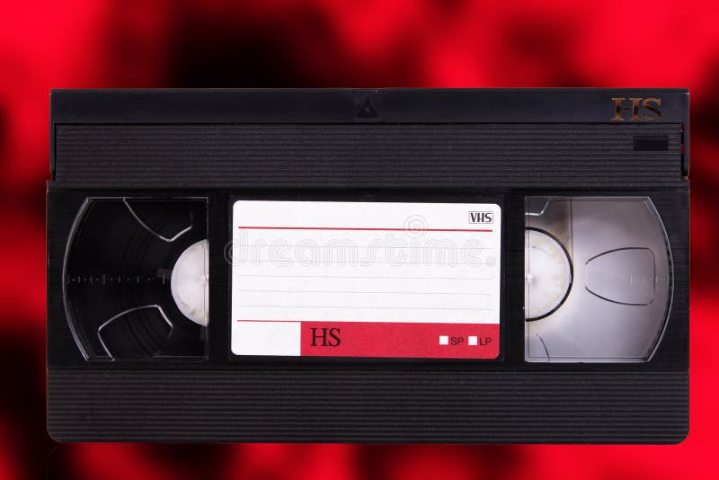 Video Cassette, VHS, Pal Secam, Red-black Blurred Retro Background ...