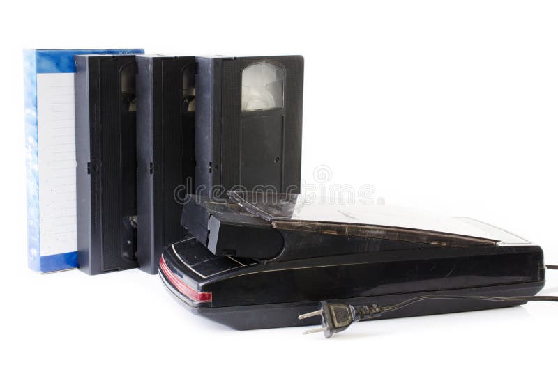 VHS Rewinder and Vhs Video Tape Stock Image - Image of cassette ...