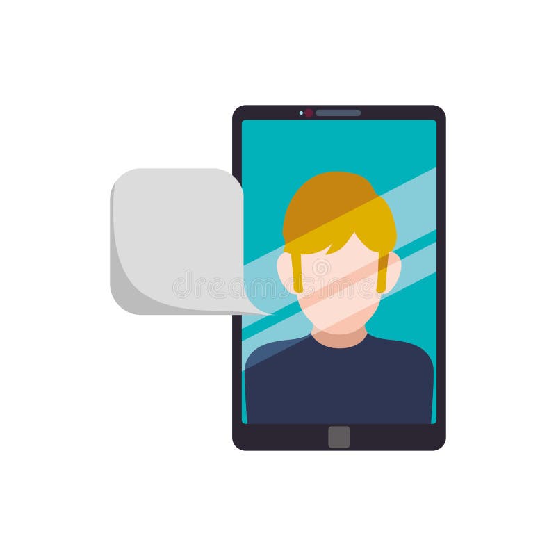 Video chat online stock illustration. Illustration of person - 88185829