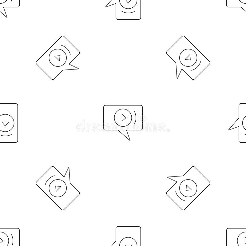 Chat pattern seamless stock vector. Illustration of design - 101968528