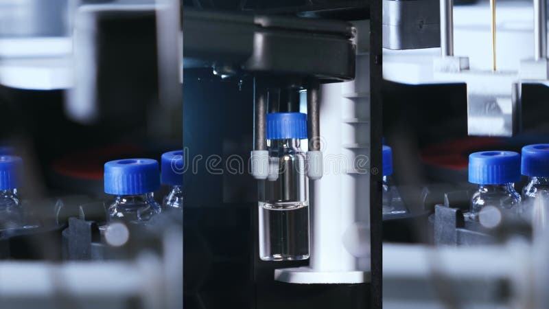 Video Collage of HPLC Analysis Putting Samples To the Auto Sample ...