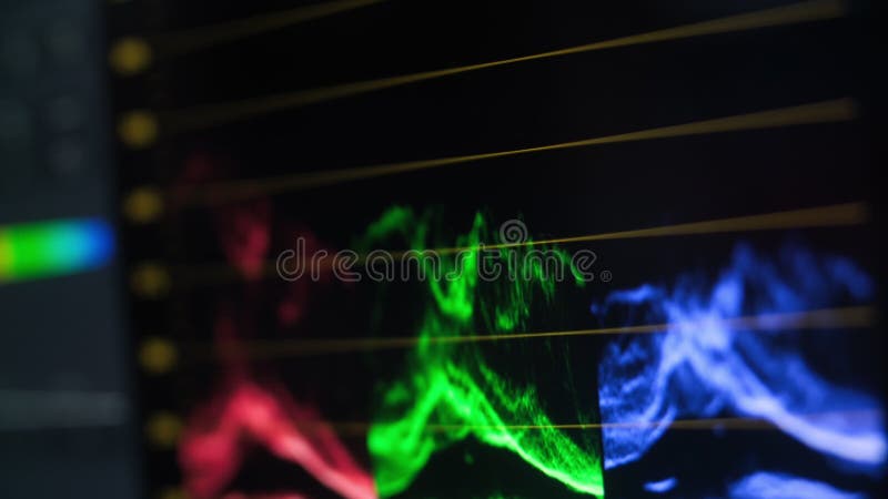 Video Color Correction Histogram. Analyzes Video Grading Software ...