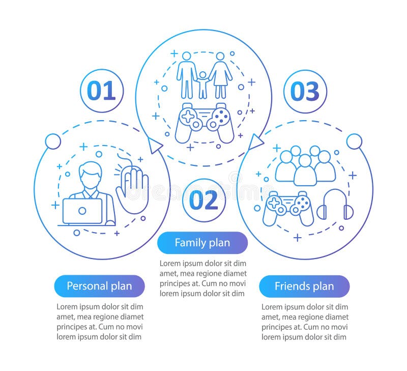 Video, Computer Game Subscription Vector Infographic Template Stock ...