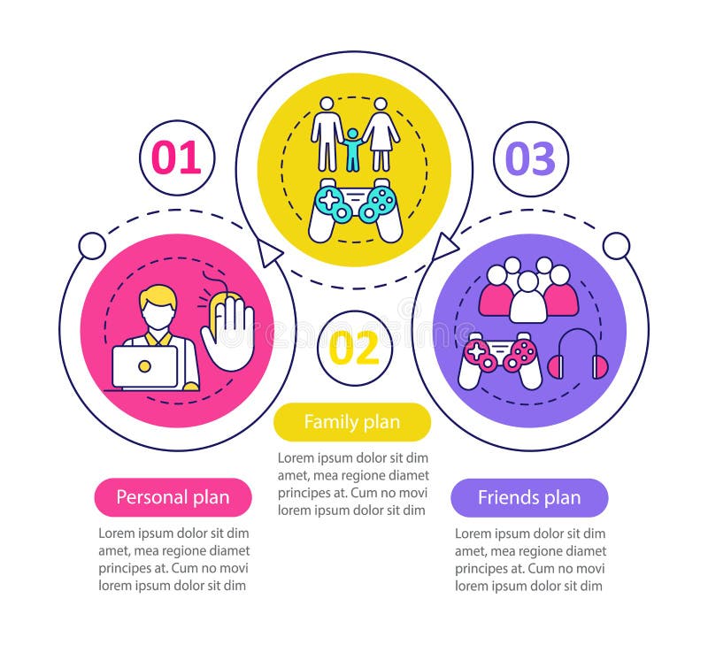 Video, Computer Game Subscription Vector Infographic Template Stock ...